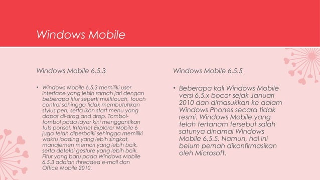 Windows Mobile | PPT