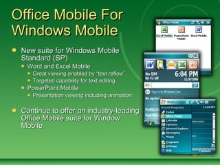 Windows Mobile Presentation | PPT