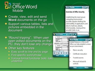 Windows Mobile Presentation | PPT
