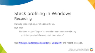 Windows native stack profiling | PDF