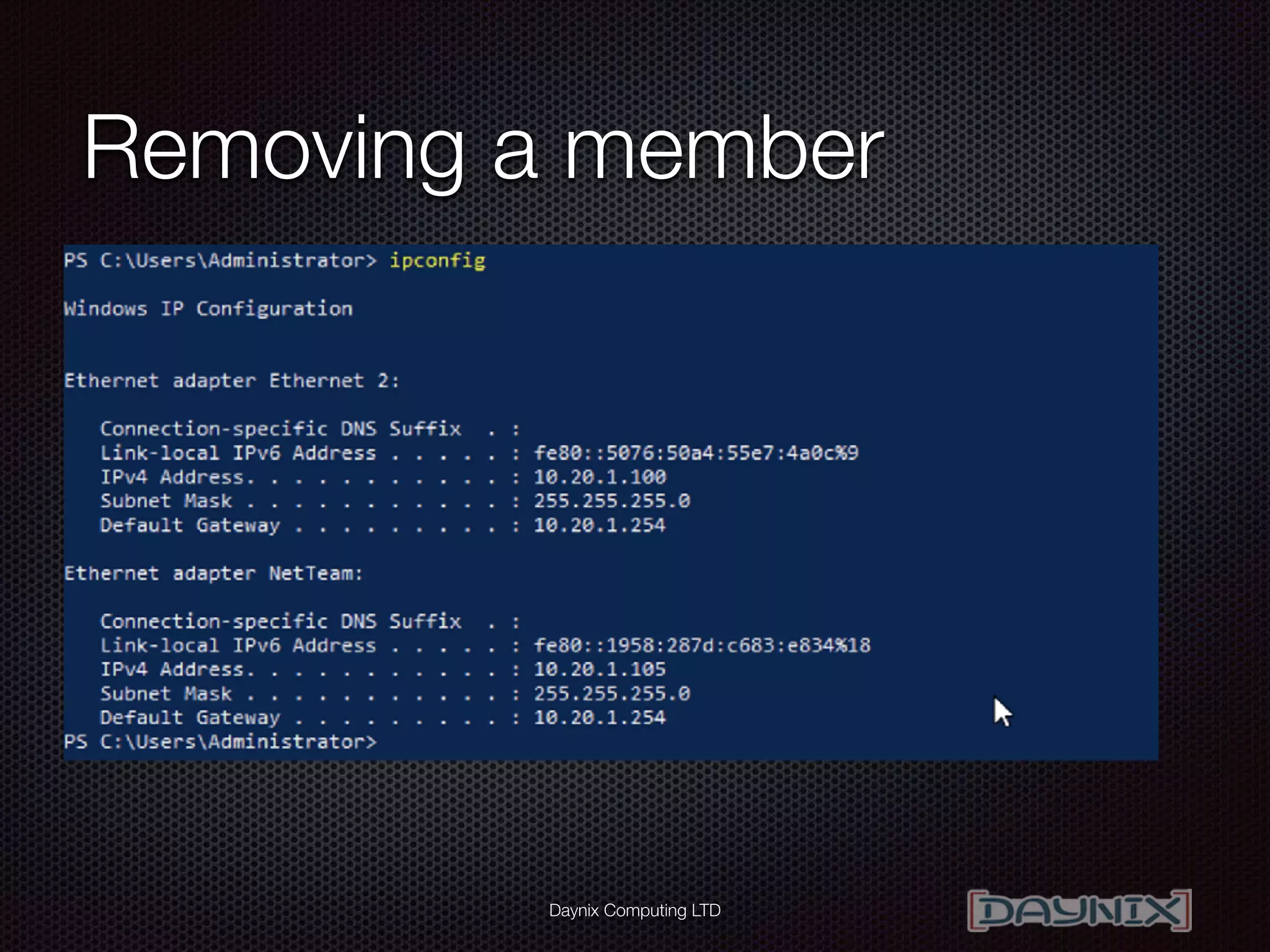Windows network teaming | PPT