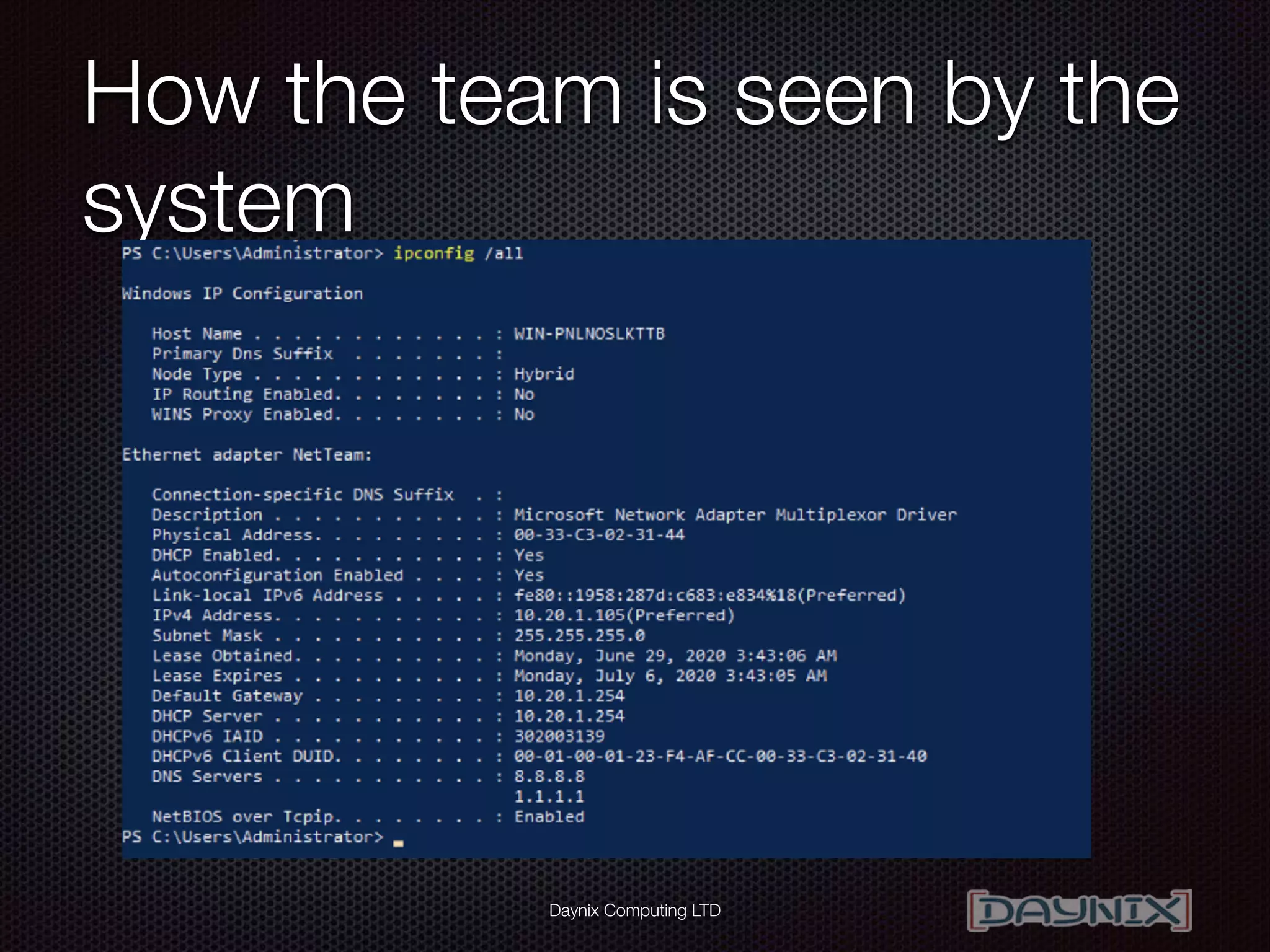 Windows network teaming | PPT