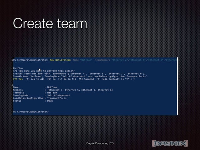Windows network teaming | PPT