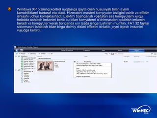 Windowsning multimediya imkoniyatlari | PPT