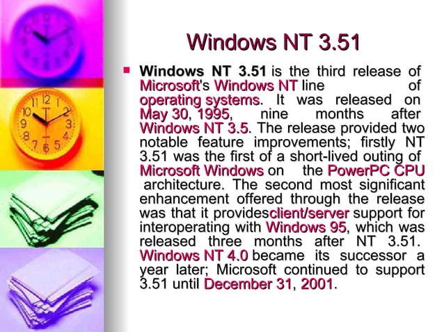 Windows Nt 3 | PPT