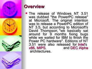 Windows Nt 3 | PPT