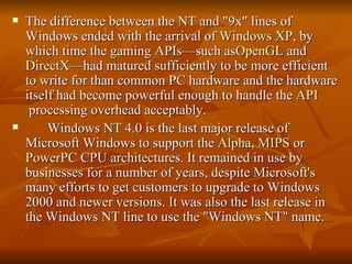 Windows Nt 4.0 | PPT