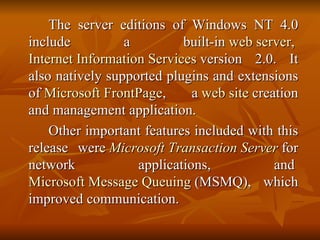 Windows Nt 4.0 | PPT