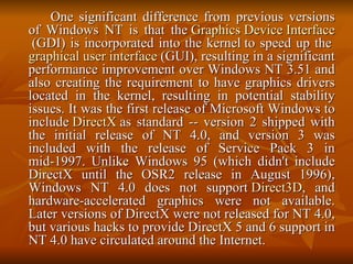 Windows Nt 4.0 | PPT