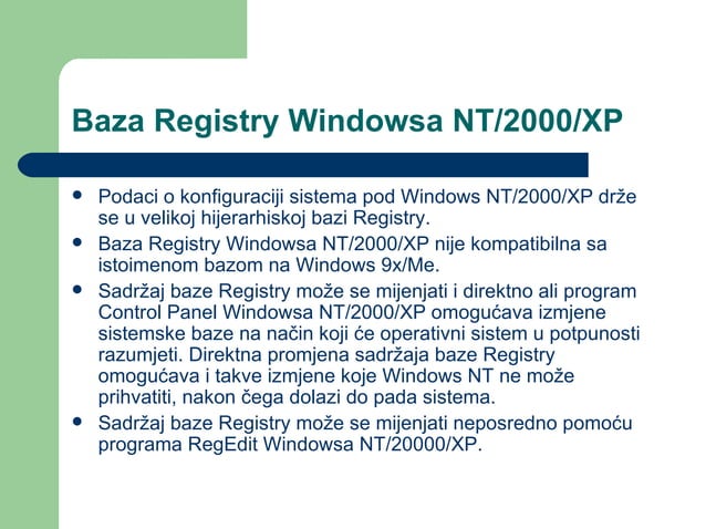 Windows Operacijski Sustavi 1.Dio