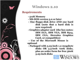 Windows 2.0 | PPT