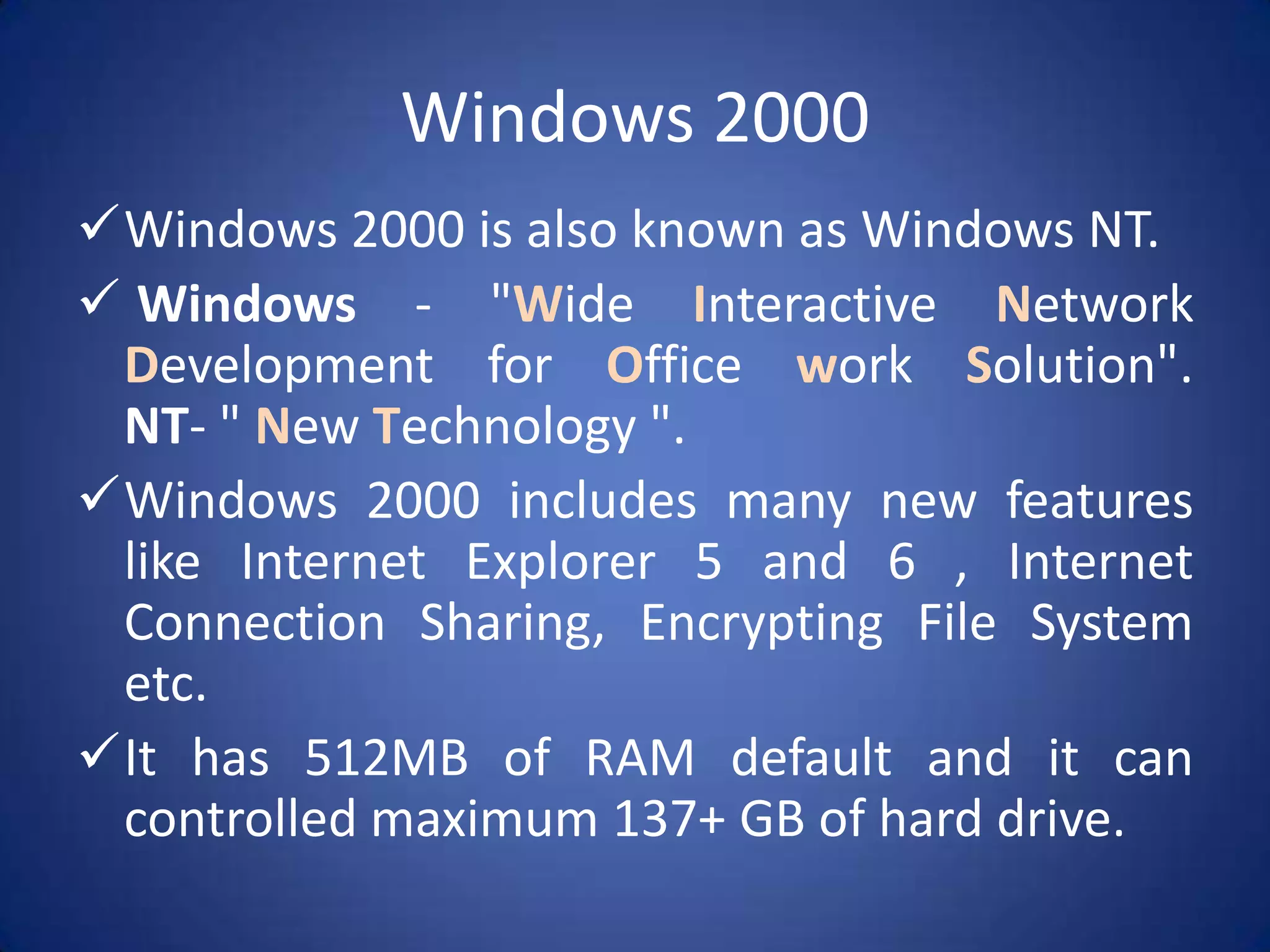 Windows operating system | PPTX