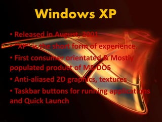 Windows operating system presentation | PPTX