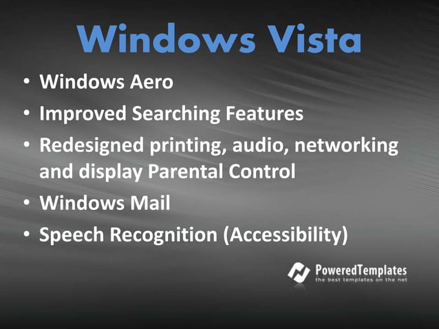 Windows operating system presentation | PPTX | Operating Systems | Computer Software and ...