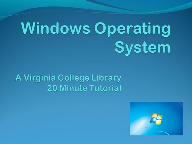 Windows operating system | PPT