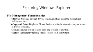Presentation on Windows Operating System ||pptx || created by Shovan ...