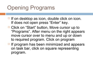 Windows operating system part 1 (Introduction to Computer) | PPT
