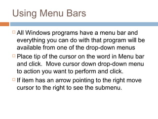 Windows operating system part 1 (Introduction to Computer) | PPT