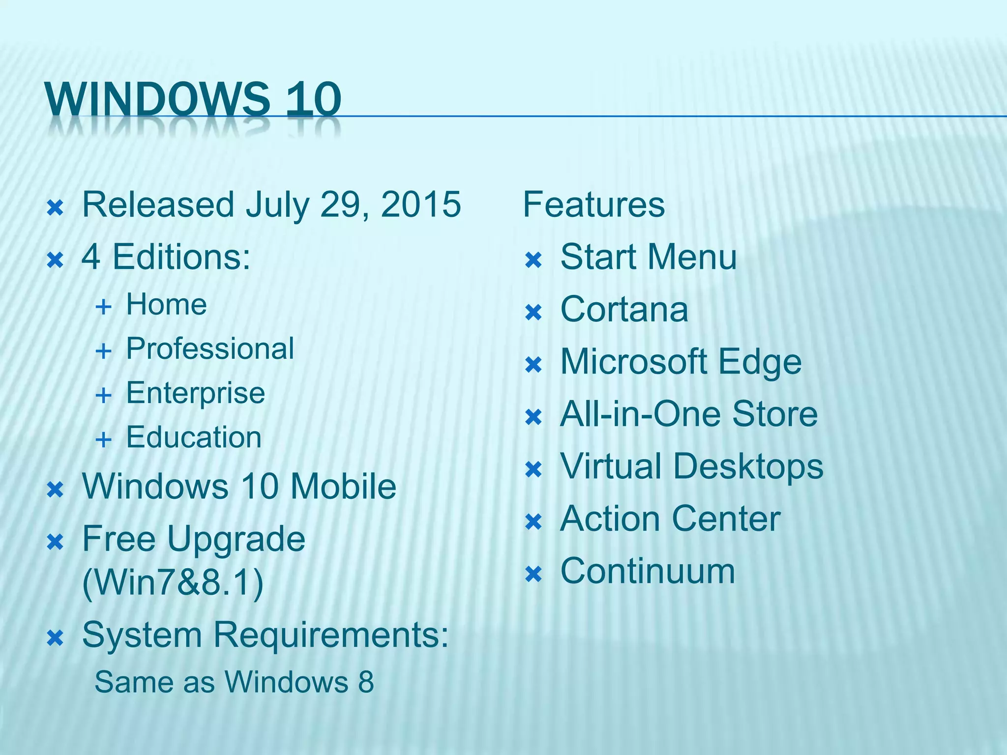 Windows operating systems | PPTX