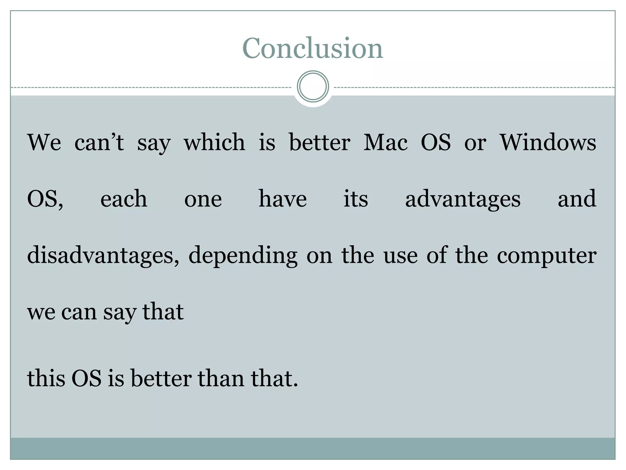 Windows os Vs. Mac os | PPTX