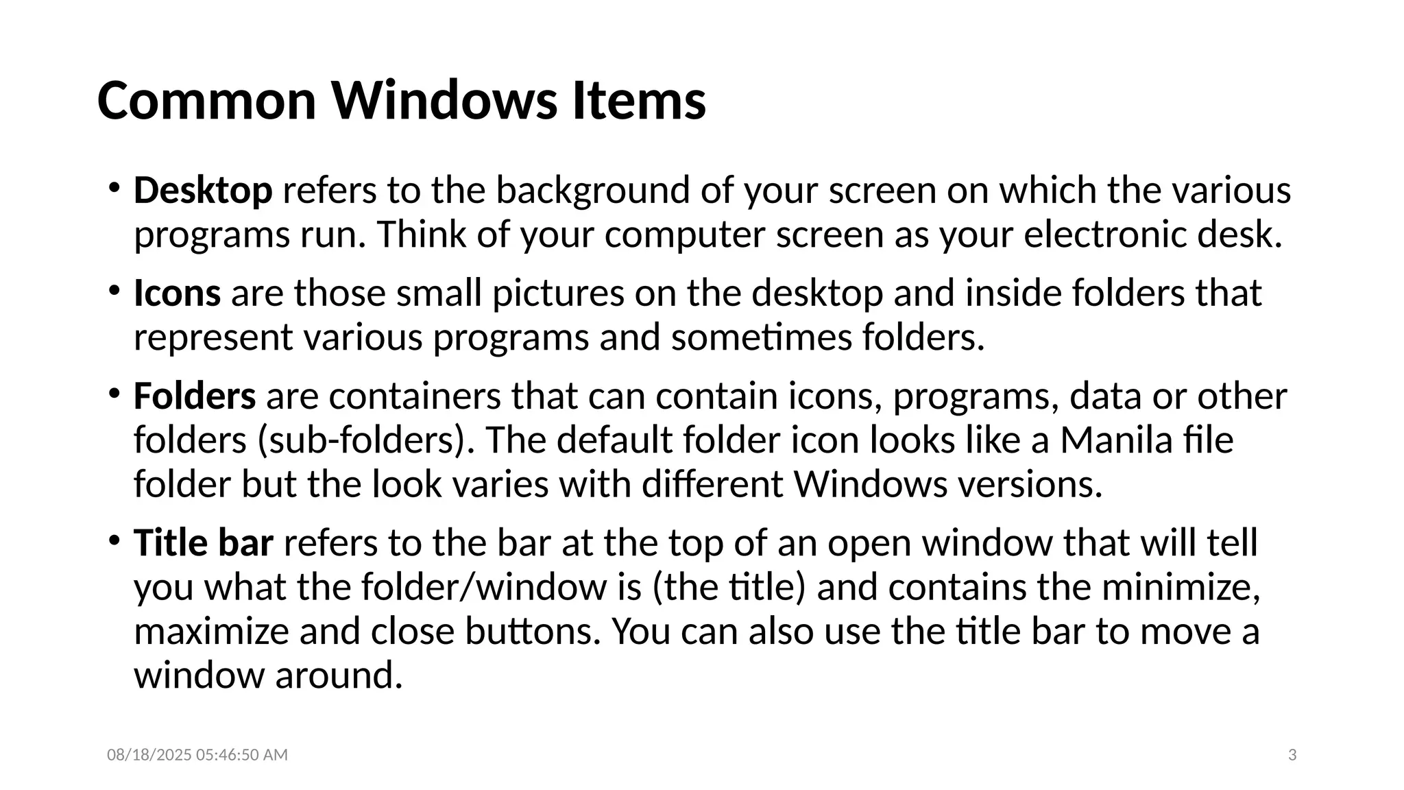 Introduction to Windows Operating System | PPTX