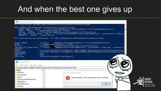 Windows persistence presentation | PDF