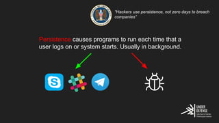Windows persistence presentation | PDF