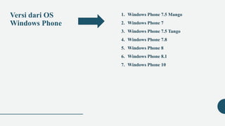 Windows Phone - Operating System | PPTX