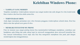 Windows Phone - Operating System | PPTX