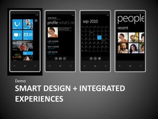 Windows phone 7 technology update | PPT
