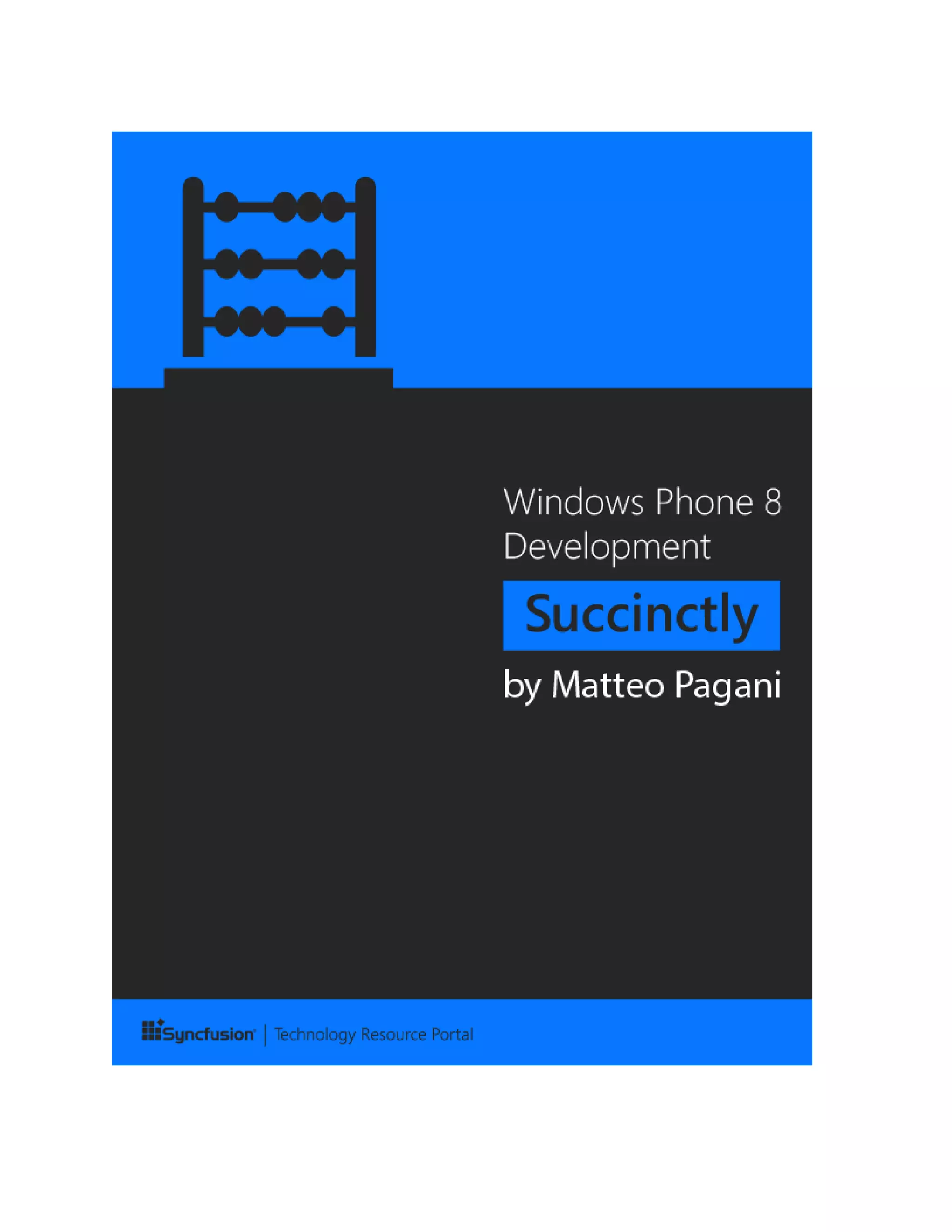 Windows phone 8 development succinctly | PDF