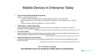 Windows phone 8 enterprise and Mobile Device Managment by Andrej ...