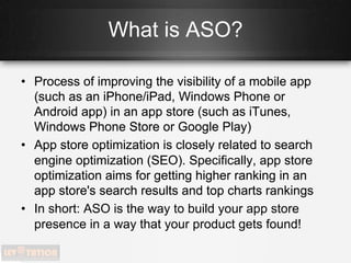 Windows Phone ASO - App Store Optimization | PPT