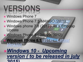 Windows phon ejp | PPTX