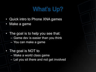 Windows Phone XNA Games | PPT