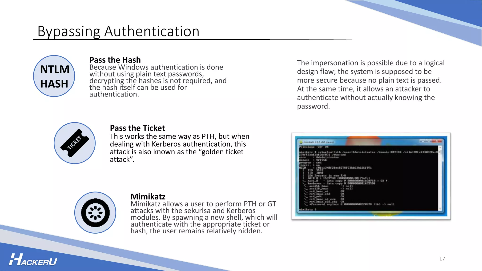 Windows post exploitation | PPTX