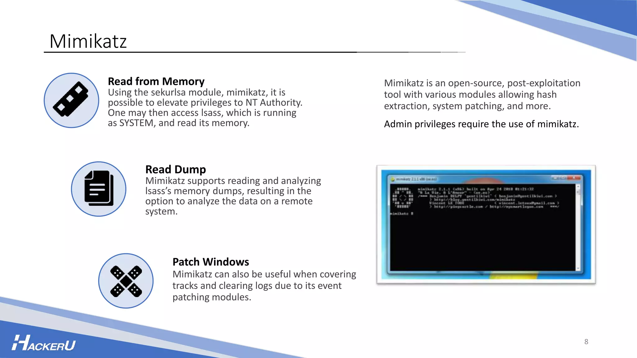 Windows post exploitation | PPTX