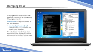 Windows post exploitation | PPTX