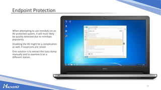 Windows post exploitation | PPTX