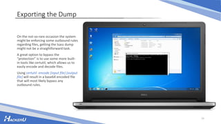 Windows post exploitation | PPTX