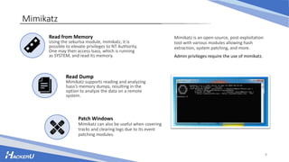 Windows post exploitation | PPTX