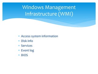 Windows PowerShell | PPTX | Operating Systems | Computer Software and Applications