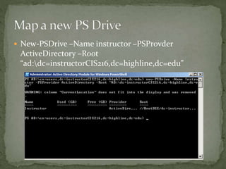 Windows power shell and active directory | PPTX