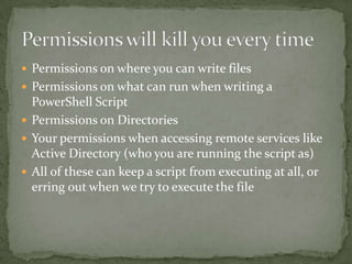 Windows power shell basics | PPT