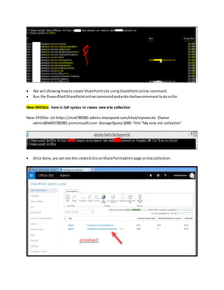 Windows power shell for sharepoint online & office 365 | PDF