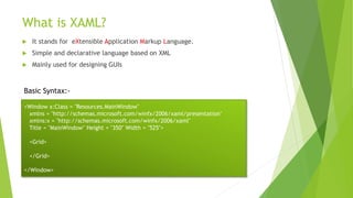 Windows presentation foundation | PPT