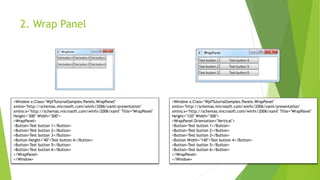 Windows presentation foundation | PPTX | Operating Systems | Computer Software and Applications