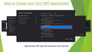 Windows presentation foundation | PPTX | Operating Systems | Computer Software and Applications