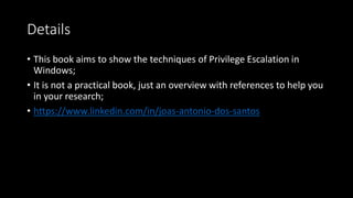 Windows Privilege Escalation - Overview.pdf