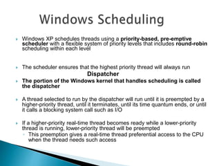 Windows process scheduling presentation | PPT
